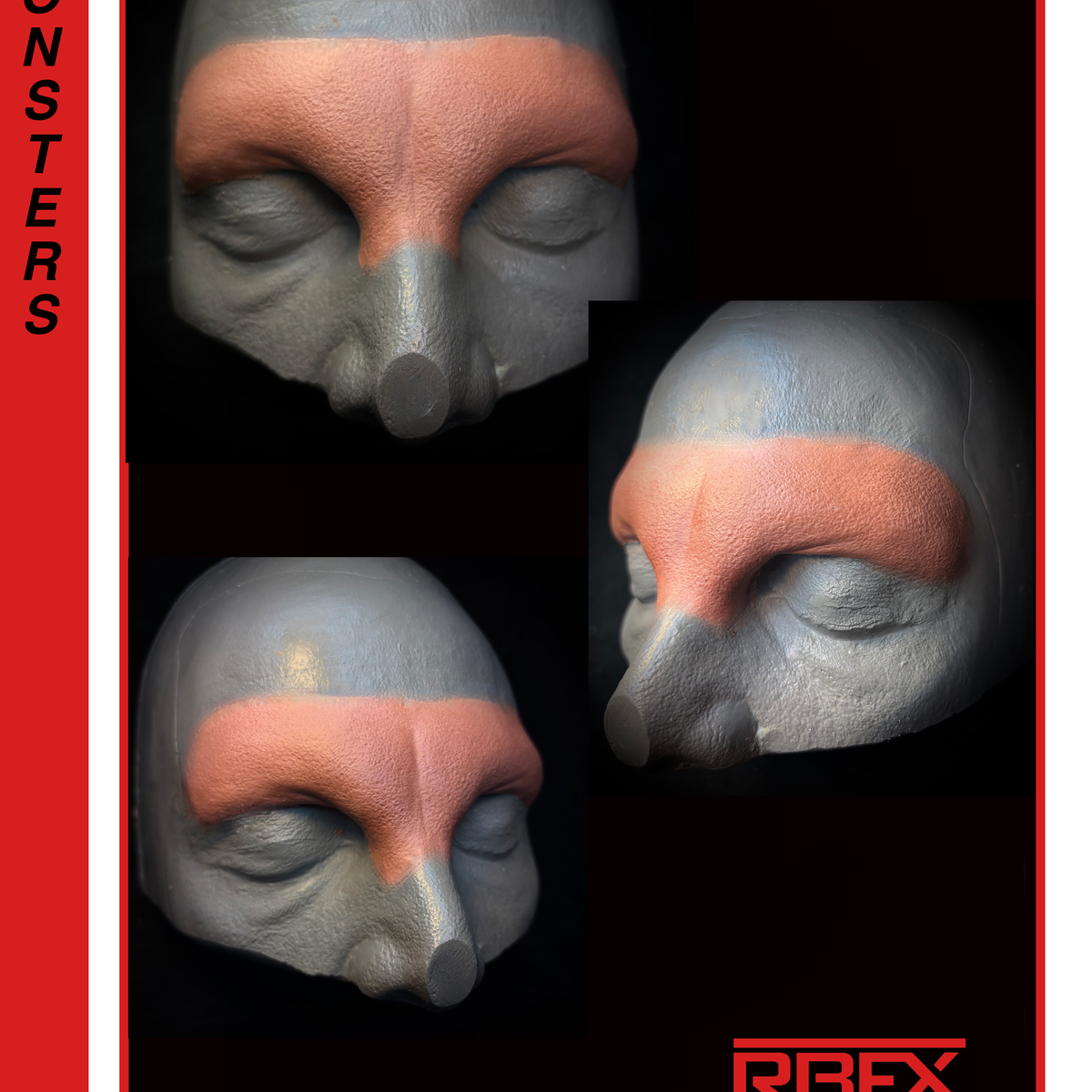 MB45 - ALIEN/ MONSTER/VAMPIRE/WEREWOLF/DEMON/BROW/ AQUATIC - Foam Late ...