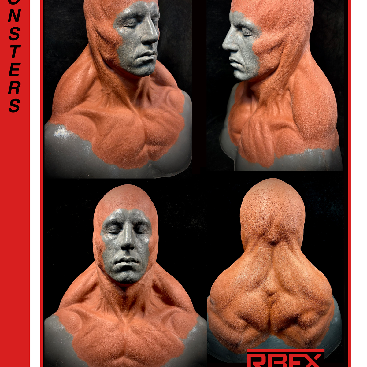 MCOWL2 (NOT SEAMED) - MONSTER COWL/MUSCLES/ ORC/GORILLA/WEREWOLF/DEMON ...