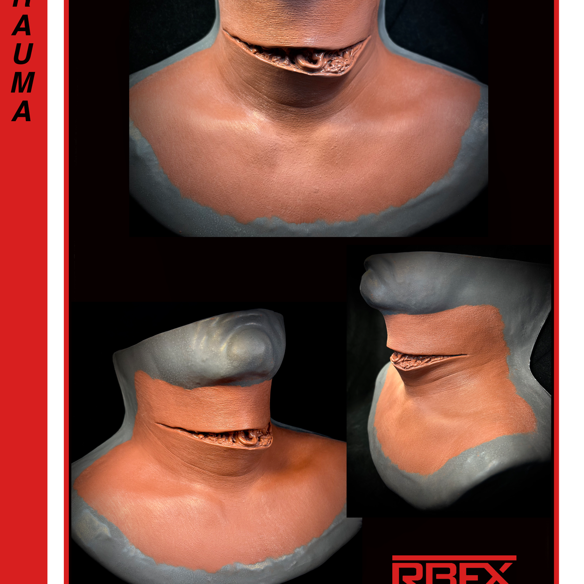TS66 - SLIT NECK/ GORE/ SEVERE TRAUMA - Silcone – Motion Picture F/X ...