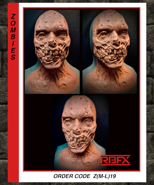 Z(M-L)19 ZOMBIE PROSTHETIC Medium-Large - Foam Latex – Motion Picture F ...